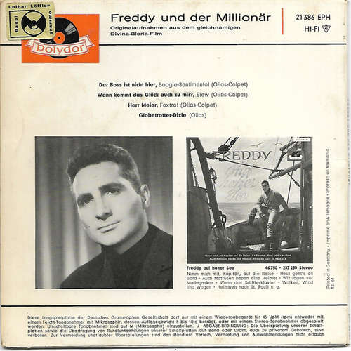 Freddy* - Freddy Und Der Millionär (7", EP, Mono) - Vinyl Schallplatten ...