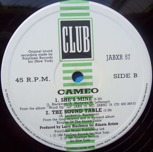 Cameo - The Cameo Megamix Two (12", Mixed) - Vinyl Schallplatten Shop ...