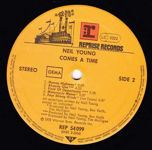 Neil Young - Comes A Time (LP, Album) - Vinyl Schallplatten Shop ...